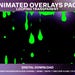 Animated Slime Drip Stream Overlays: Horror Streamer Decoration ...