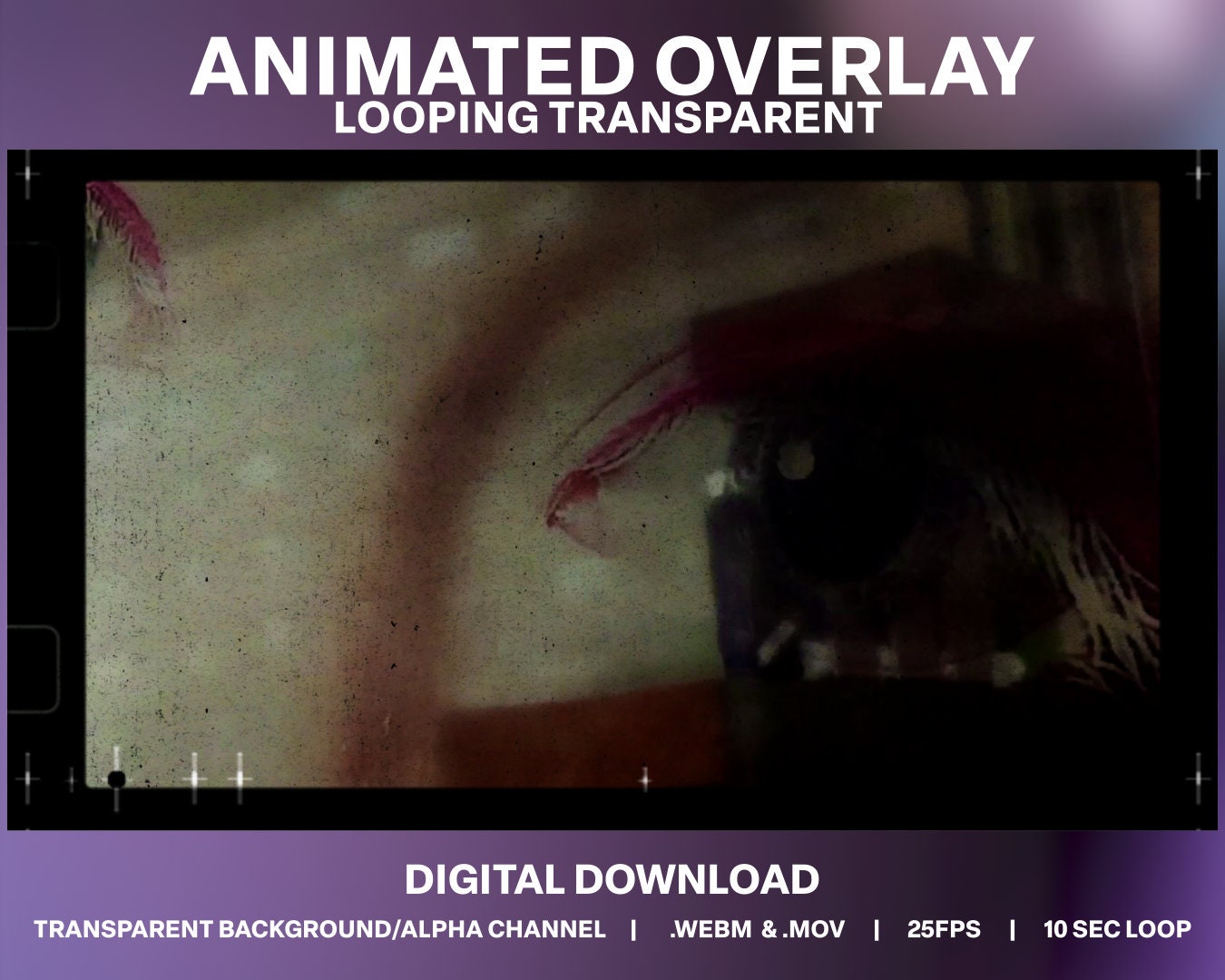 Film Frame Animated Transparent Overlay | 8mm Film Frame | VHS Old Film ...