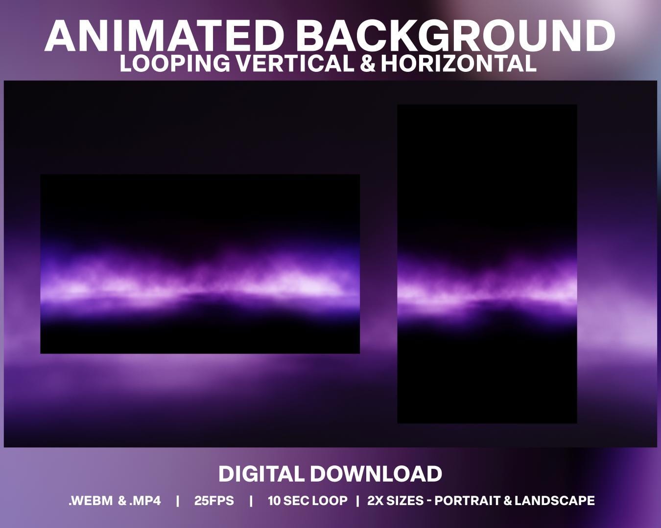 Animated Creepy Fog Background: Horror Stream Backdrop (digital ...