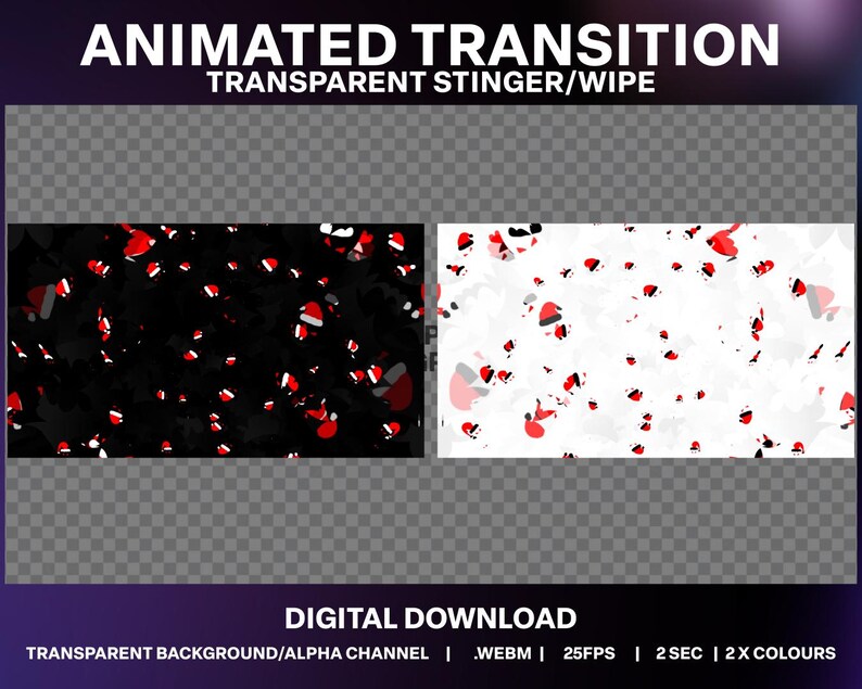 Xmas Bat Swarm Animated Stream Transition | Creepy Christmas Live ...