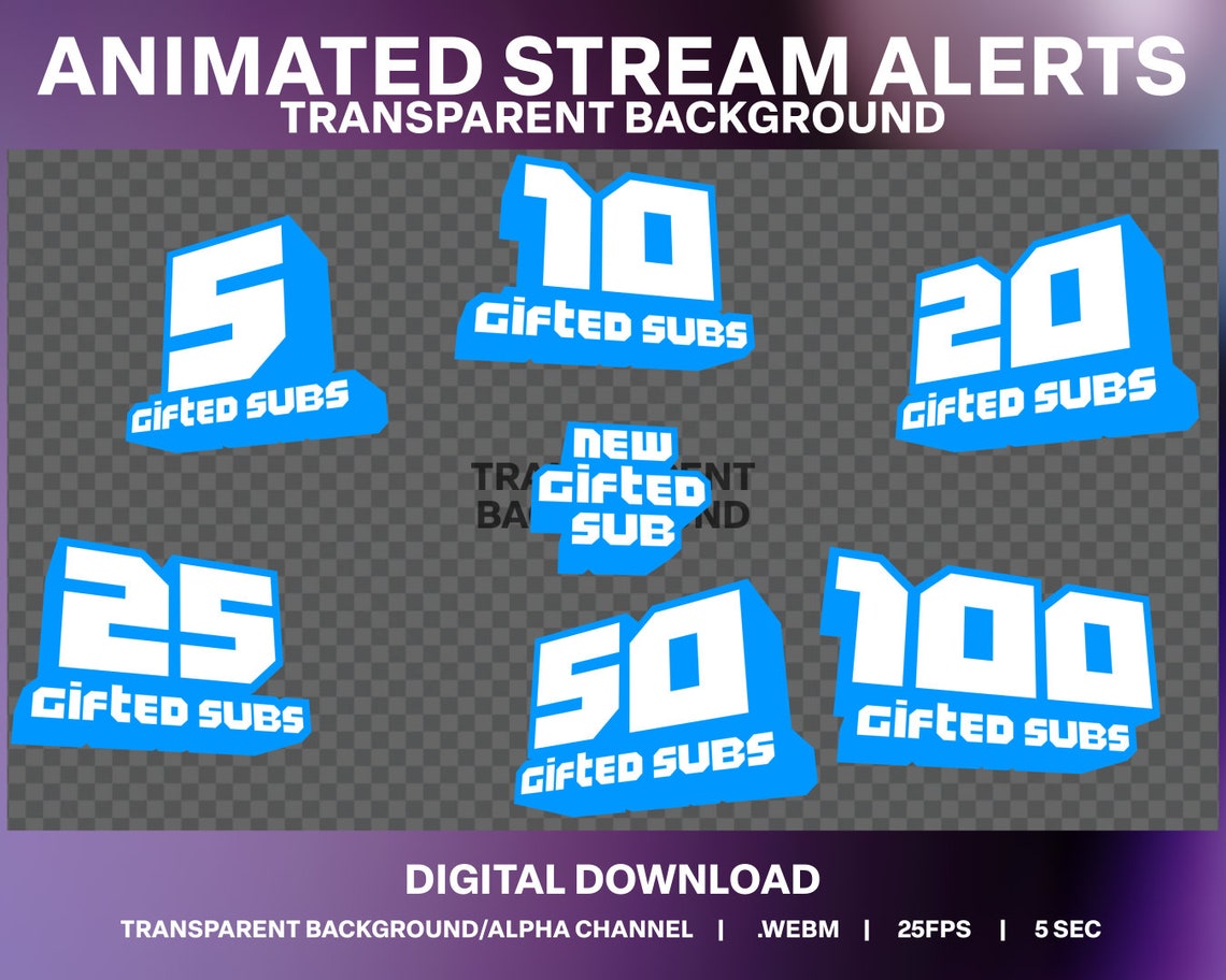 Retro Gaming Gifted Sub Alerts: 8bit Pixel Stream Overlay (digital ...
