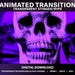 Animated Purple Skull Stream Transition: Horror Film Distortion (.webm ...