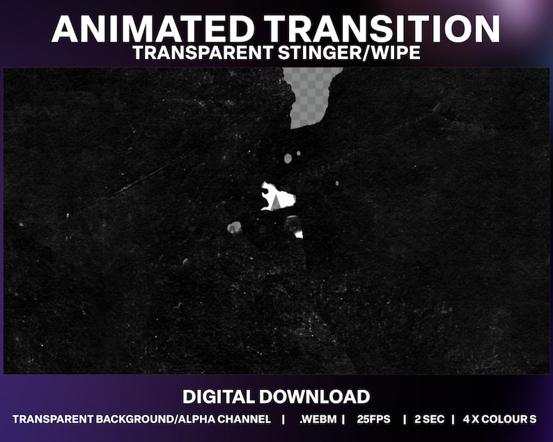 Creepy Ink Spread Animated Twitch Stream Transition Gothic - Etsy