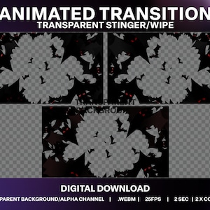 Bat Swarm Animated Stream Transition: Halloween Twitch Stinger (digital ...