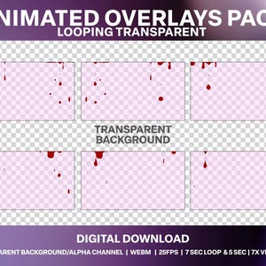 Animated Blood Drip Stream Overlays | Creepy Paint Dripping Alerts ...