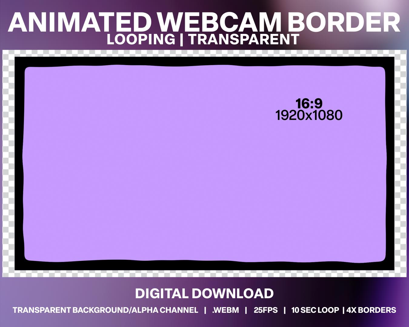Animated Grunge Webcam Border: Creepy Stream Overlay (digital Download ...