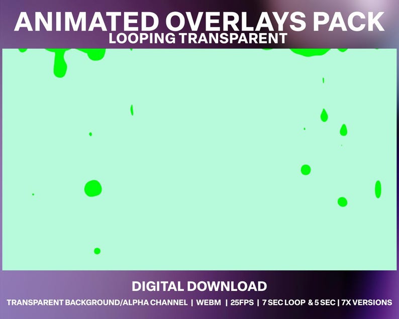 Animated Slime Drip Stream Overlays | Creepy Paint Dripping Alerts ...