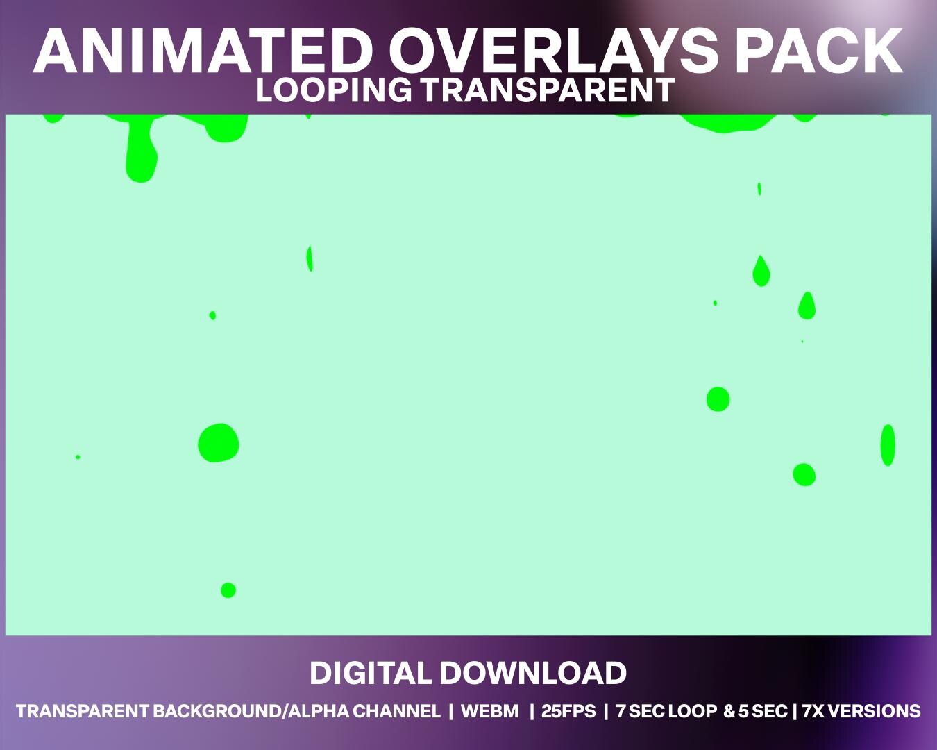 Animated Slime Drip Stream Overlays | Creepy Paint Dripping Alerts ...