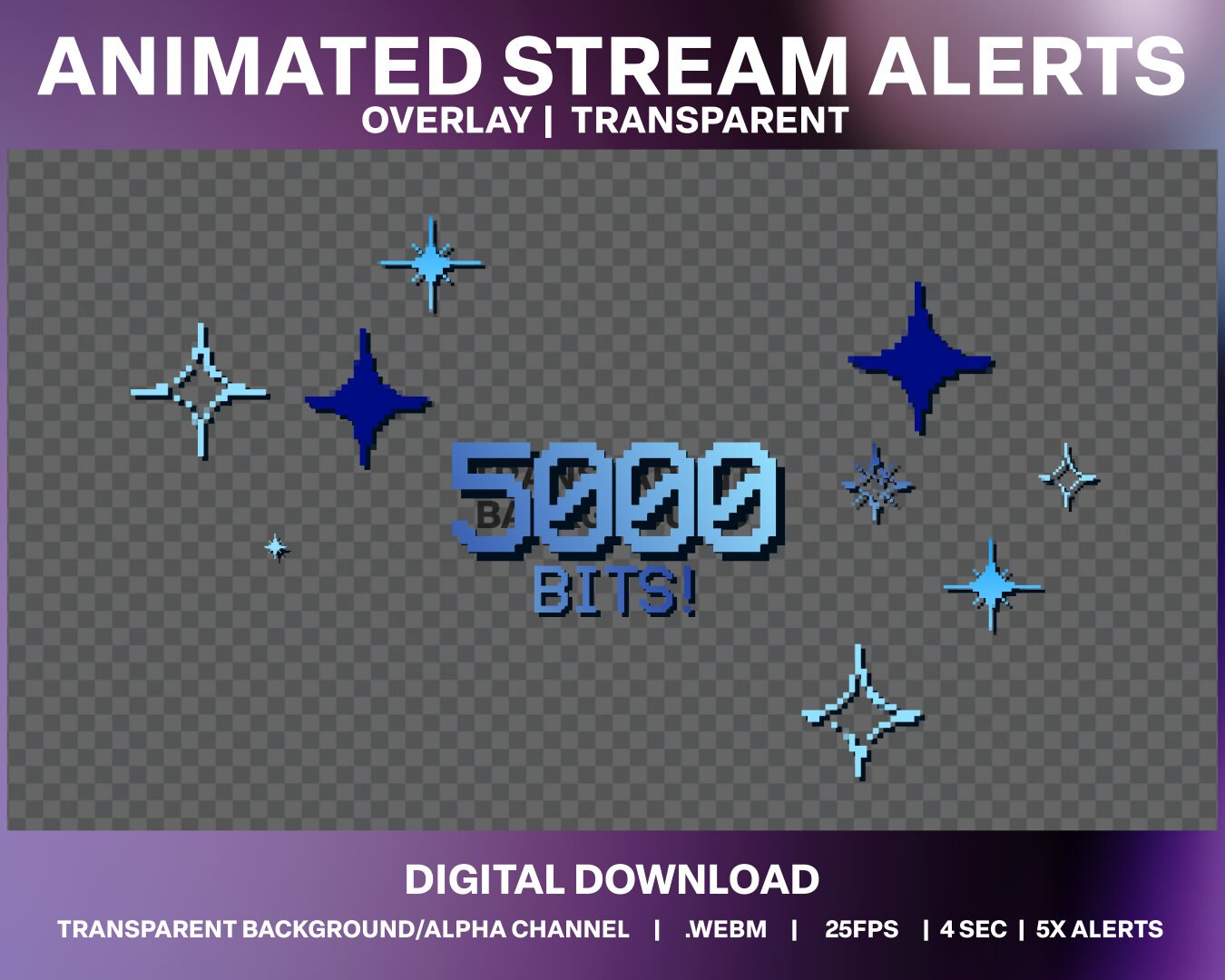 Animated 8-bit Bomb Twitch Cheer Alert: Pixel Stream Overlay (digital ...