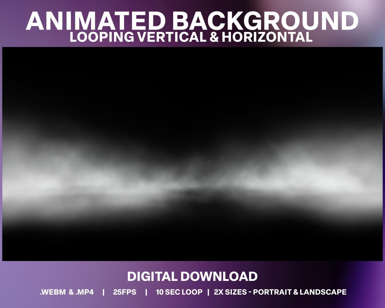 Animated Creepy Fog Background: Horror Stream Decoration (digital ...
