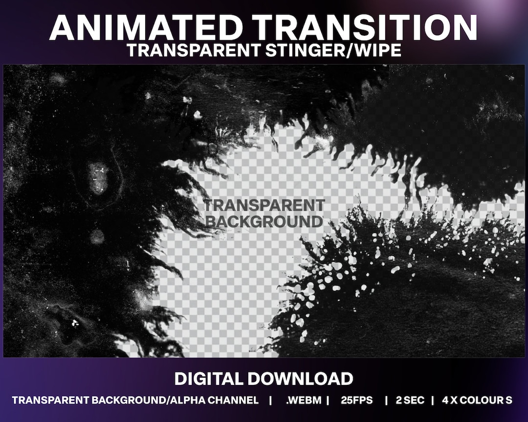 SCI-FI Ink Spread Animated Twitch Transition | Horror Zombie Stream ...