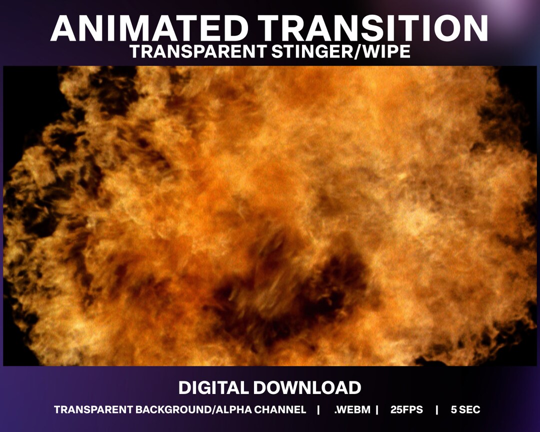 Fire Ball Stream Transition Horror Flame Stinger Explosion Stream Wipe ...