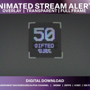 Animated CRT Gifted Sub Alerts: Retro Stream Decoration (digital ...