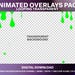 Animated Slime Drip Stream Overlays: Horror Streamer Decoration ...