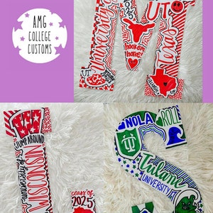 Custom College Dorm Decor Letters - Etsy