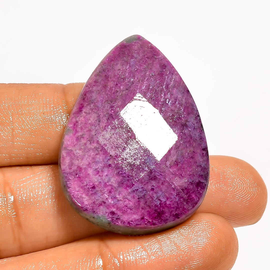 Natural Ruby Zoisite Crystal Pink Cut Ruby Stone 37X26X7 Mm Size Ruby ...