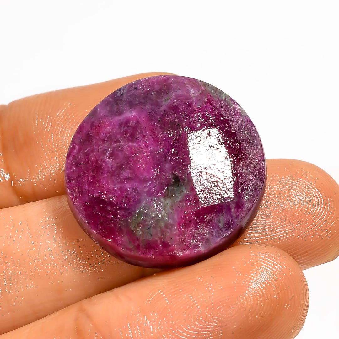 Natural Ruby Zoisite Crystal Pink Cut Ruby Stone 22X22X5 Mm Size Ruby ...
