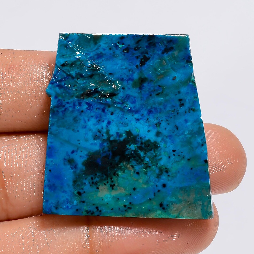 Natural Azurite Polished Raw Slice Raw Palm Azurite Slab Azurite Rough ...