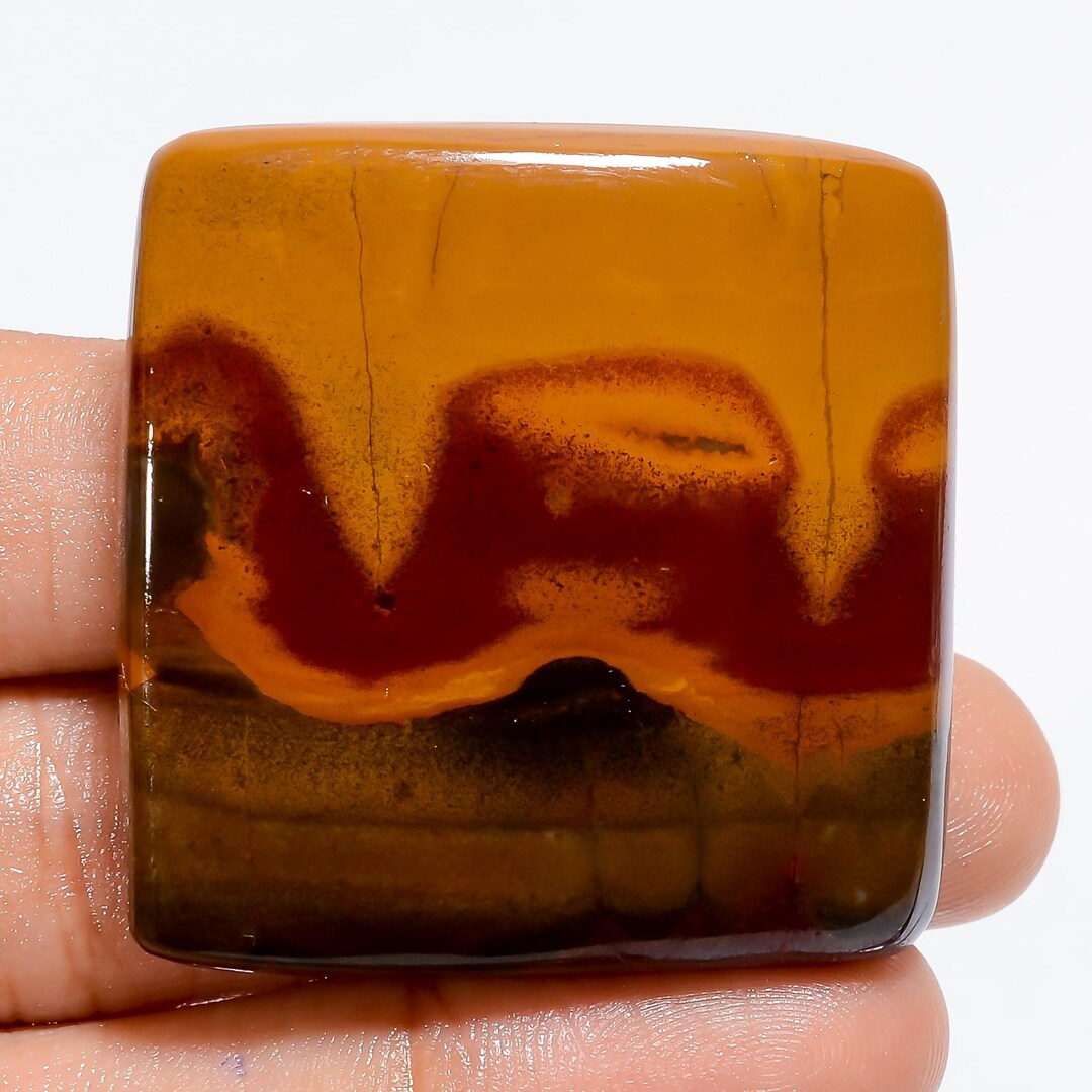 Desert Sunset Jasper Gemstone Large Size Crystal Desert Stone 39X38X7 ...