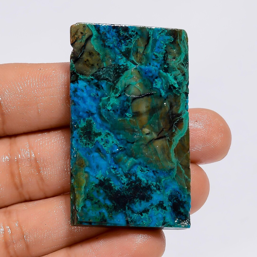 Natural Azurite Polished Raw Slice Raw Palm Azurite Slab Azurite Rough ...