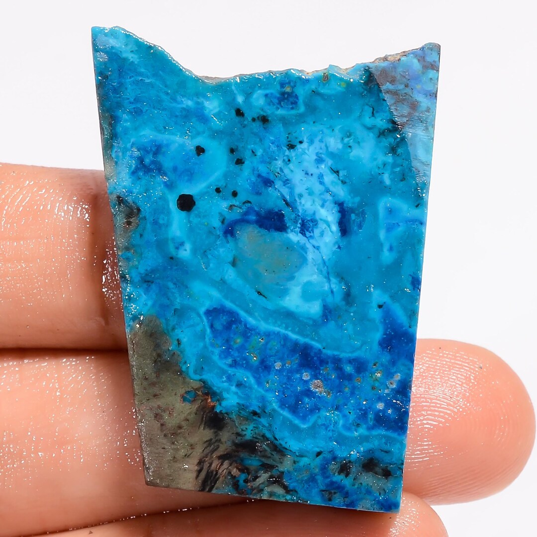 Natural Azurite Raw Slice Raw Palm Azurite Slab Non Polished Azurite ...