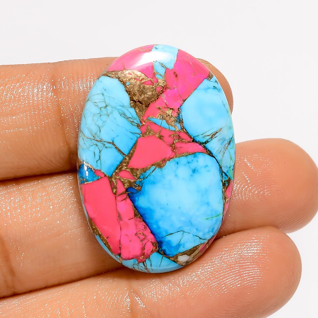 Cotton Candy Turquoise Long Shape Cotton Candy Turquoise Crystal ...