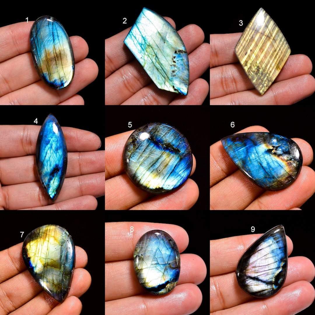 Natural Labradorite Gemstone Multi Fire Labradorite Cabs Stone - Etsy