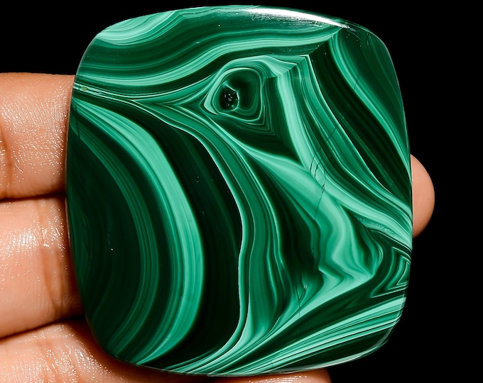 Natural Malachite Crystal Large Green Malachite Stone Radiant Shape ...