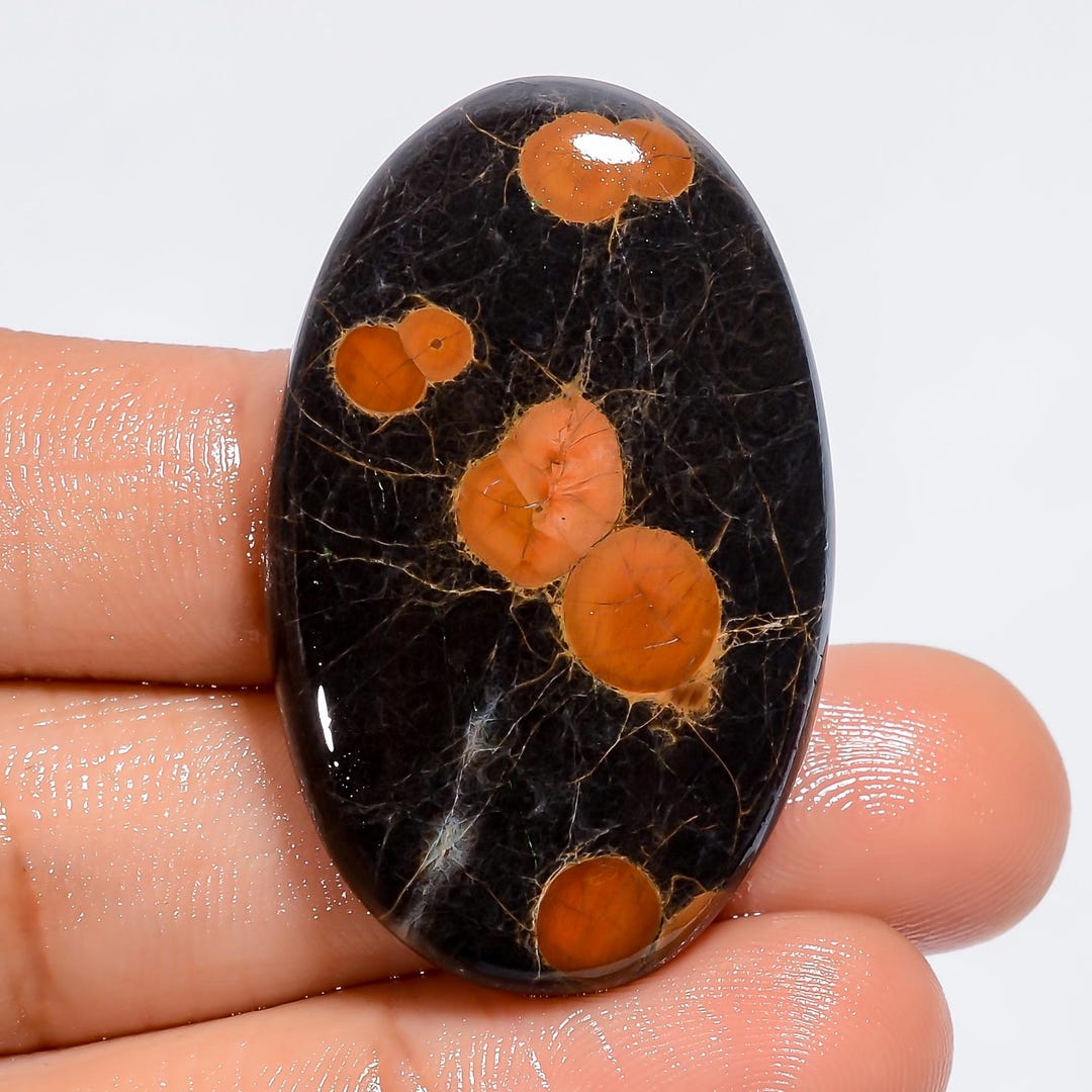 Peanut Obsidian Crystal Oval Peanut Obsidian Stone 38X24X5 Mm Size Flat ...