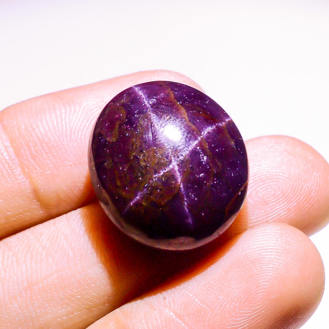 6 Rays Star Garnet Stone Star Garnet for Ring 20X17X10 Mm Size Oval Star Garnet Crystal - Etsy
