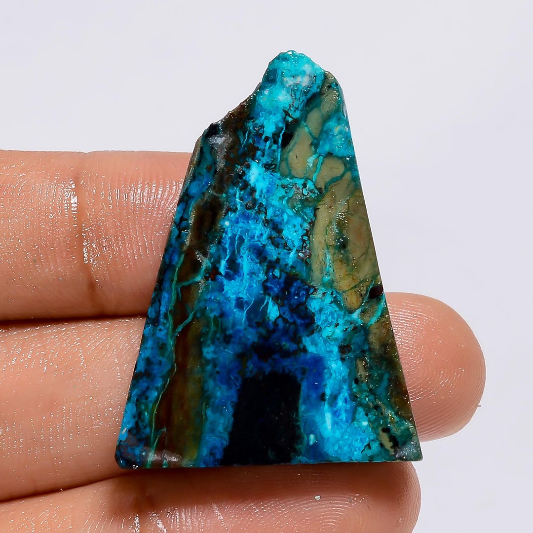 Natural Azurite Polished Raw Slice Raw Palm Azurite Slab Azurite Rough ...