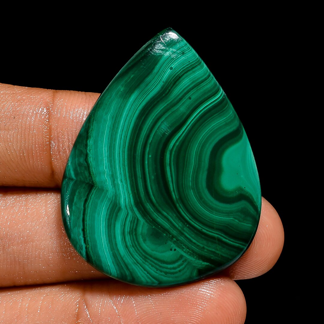 Natural Malachite Gemstone, Pear Shape Malachite, Malachite Stone ...