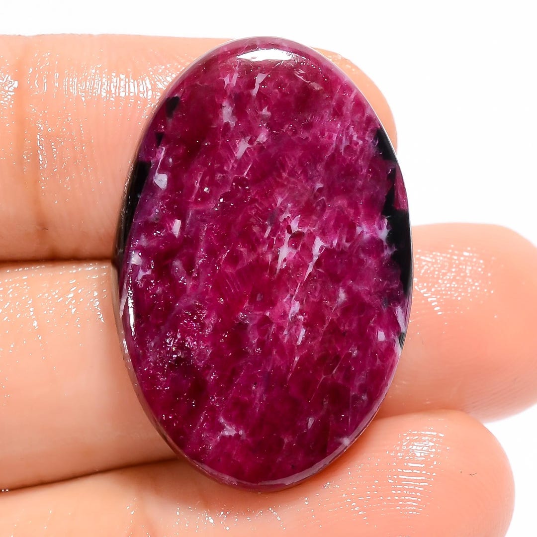 Natural Ruby Crystal Oval Pink Ruby Stone Long Pink Ruby Gemstone ...