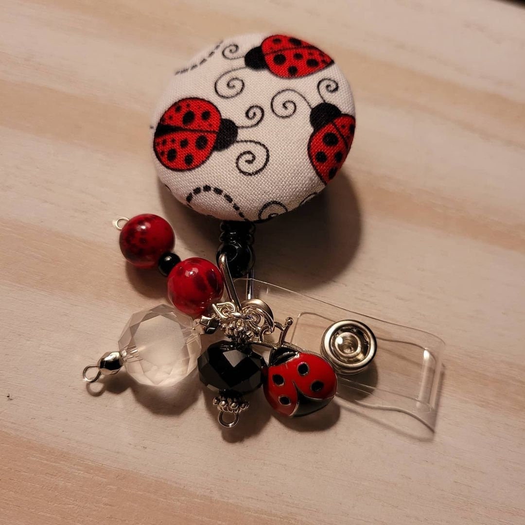 Ladybug Badge Reel - Etsy