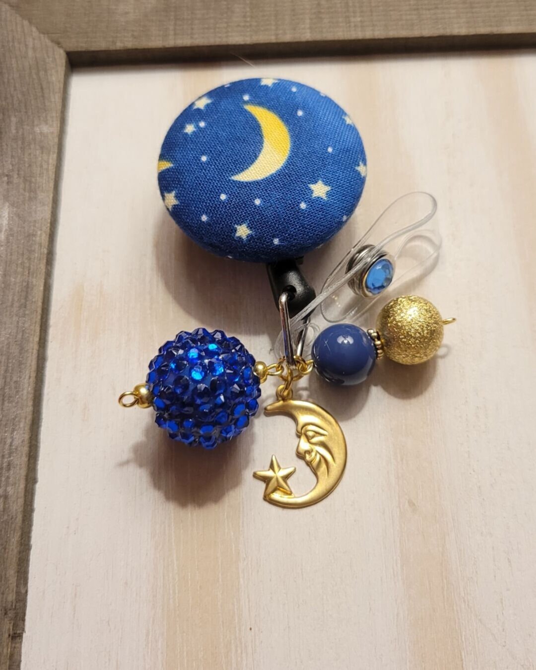 Moon and Stars Badge Reel - Etsy