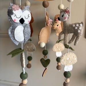 Woodland Cot Mobile | Woodland Nursery | Nursery Accessory | Cot Mobile ...