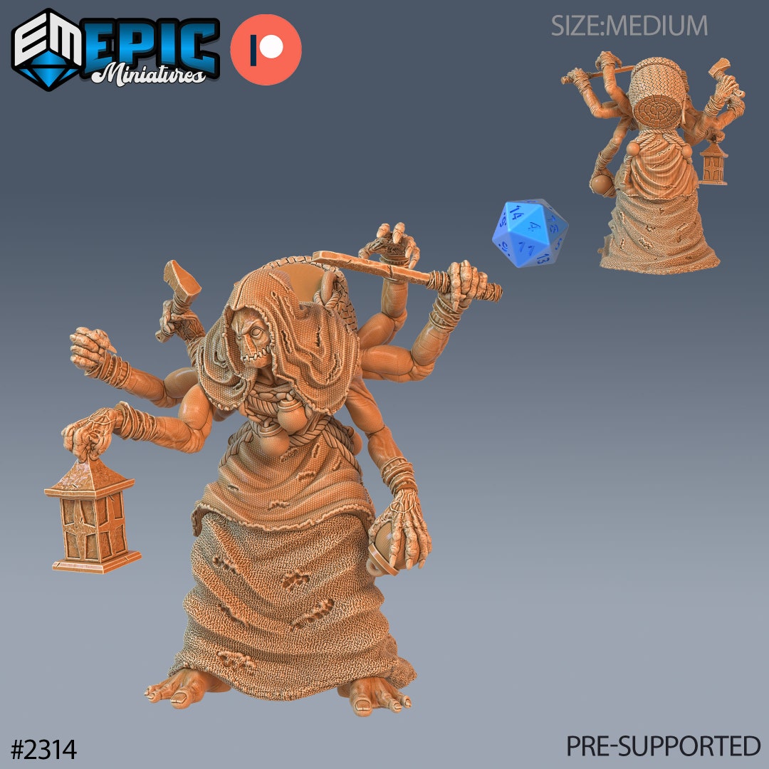 Corpse Collector - Tombs of Demise | Unpainted Resin Miniature for Dnd ...