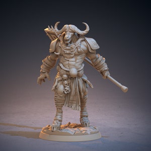 Bison Minotaurs by Clay Cyanide Miniatures - Etsy