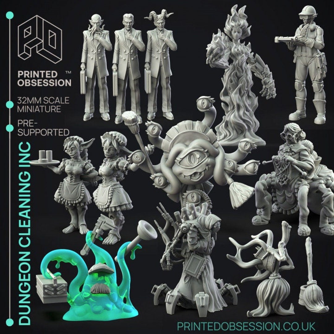 Dungeon Cleaning Inc by Printed Obsession - Etsy