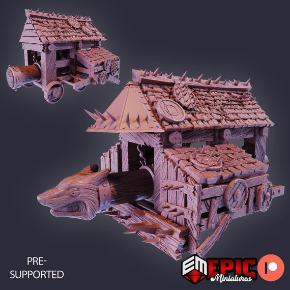 Battering Ram Wolf by Epic Miniatures Green Siege - Etsy