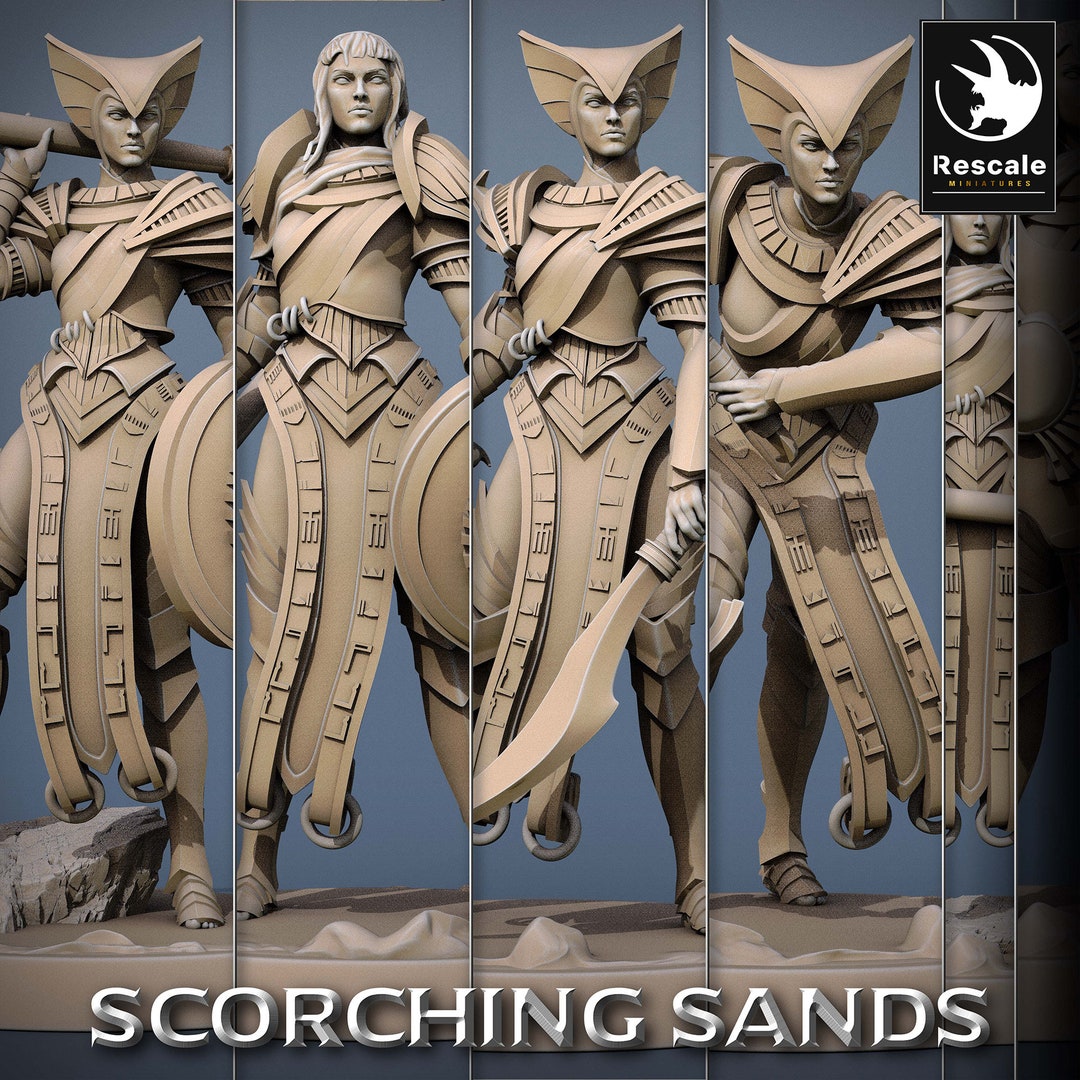Egyptian Soldiers by Rescale Miniatures| D&D | Dungeons Dragons ...