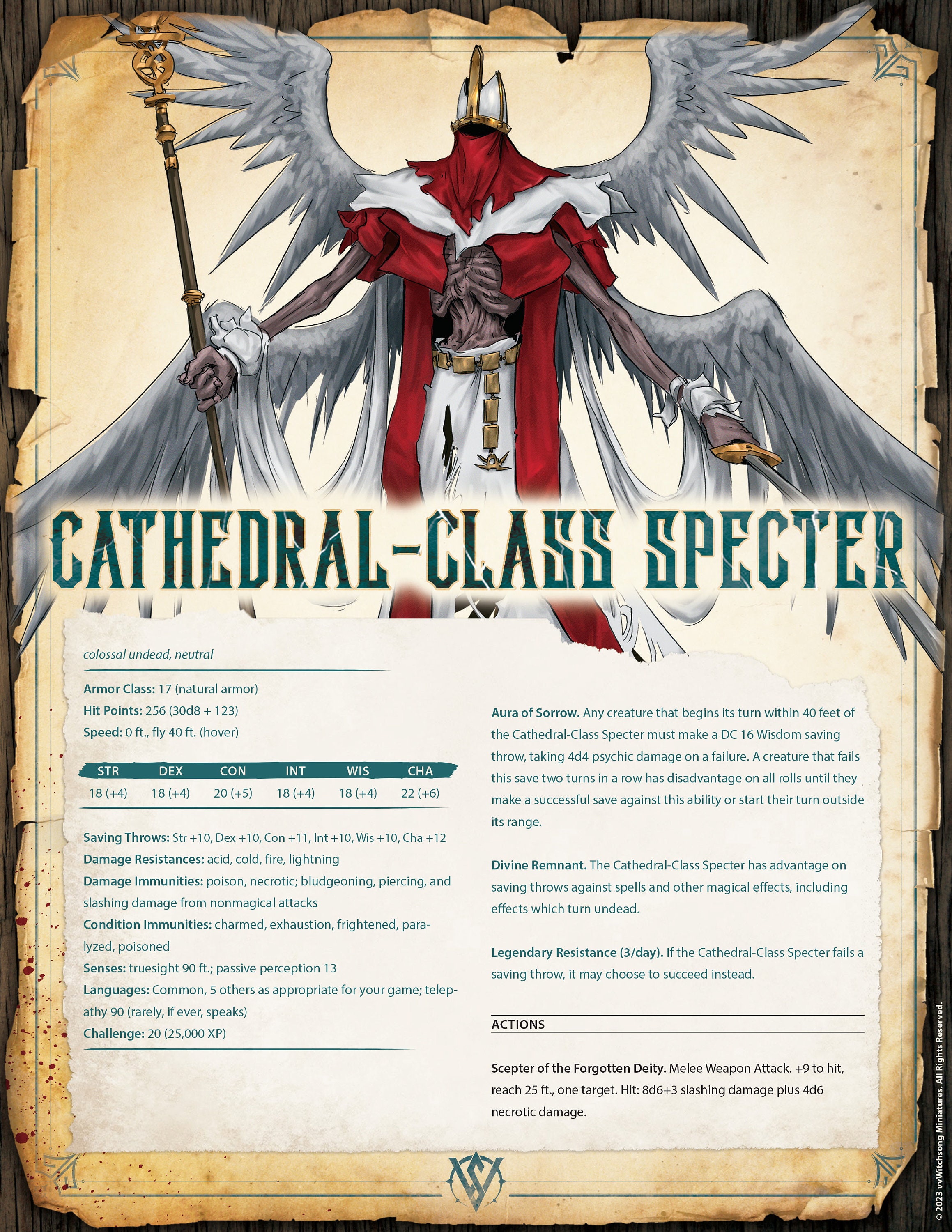 Cathedral-class Spectre by Witchsong Miniatures - Etsy
