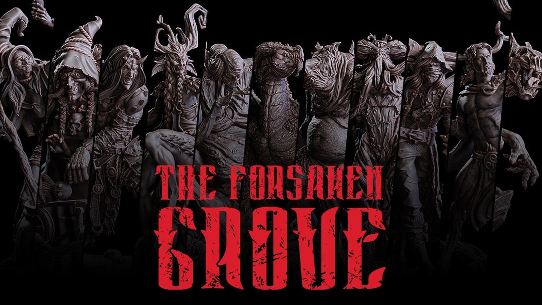 The Forsaken Grove | Unpainted Resin Miniature for Dnd RPG Tabletop - Etsy