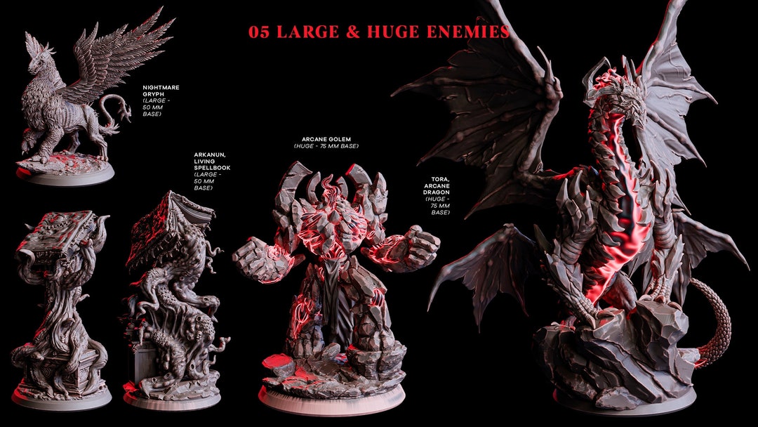 Large Enemies by Flesh of Gods | Spellbound Apocalypse - Etsy