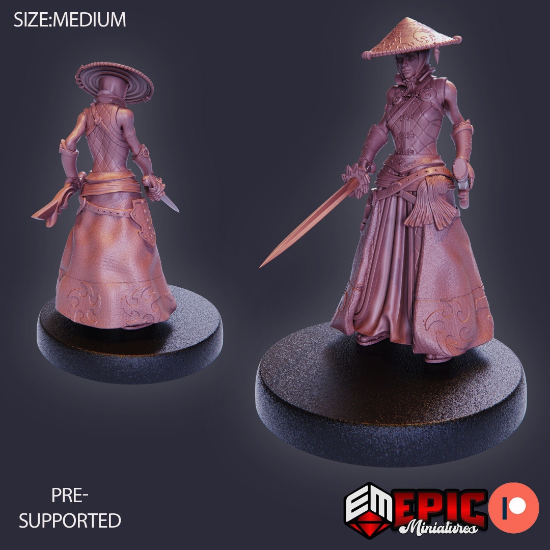 Warrior Monk by Epic Miniatures - Yokai Mayhem - Etsy