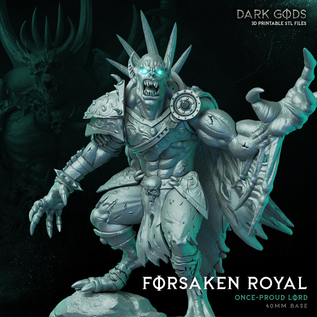 Forsaken Lord by Dark Gods | Unpainted Resin Miniature for Dnd RPG ...