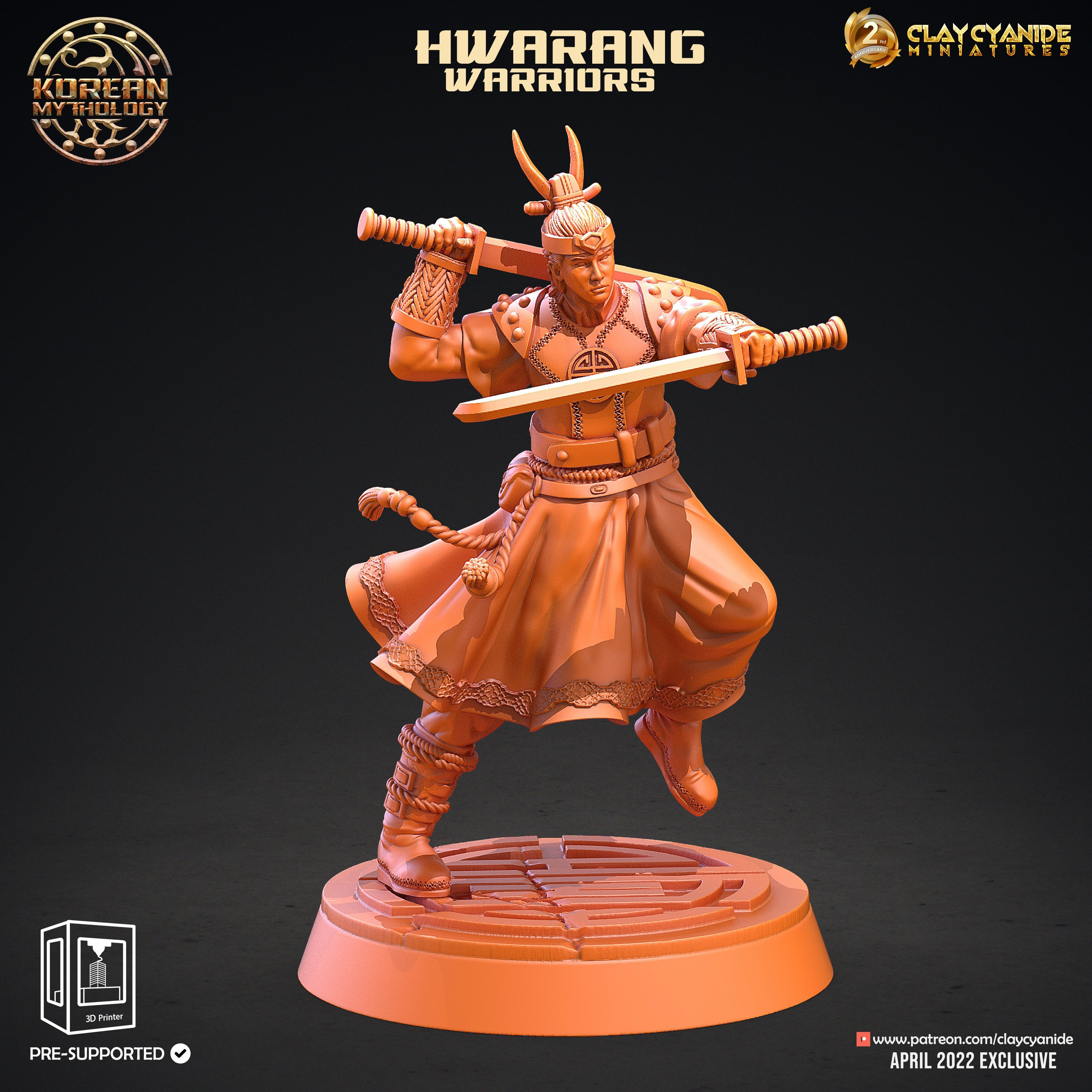 Hwarang Warriors by Clay Cyanide Miniatures Korean Mythology - Etsy