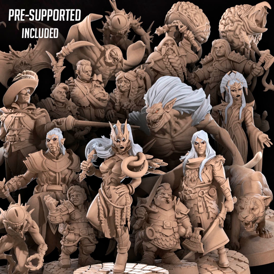 Underdark 2 | Unpainted Resin Miniature for Dnd RPG Tabletop - Etsy