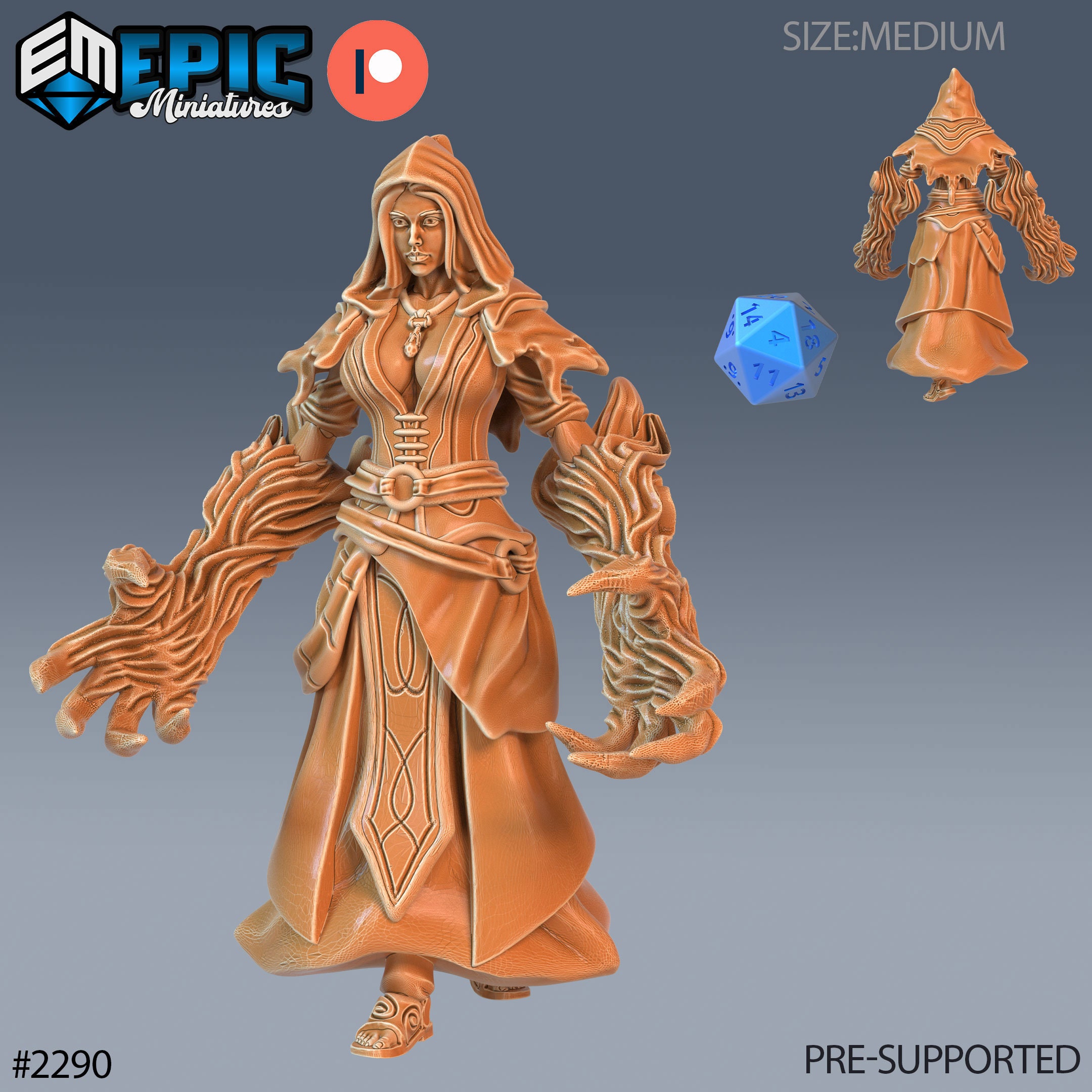 Arcane Sorceress by Epic Miniatures Arcane Dungeon - Etsy