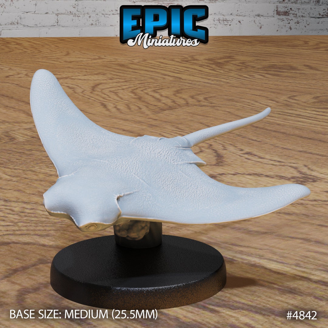 Stingray | Mysterious Ocean | Unpainted Resin Miniature for Dnd RPG ...